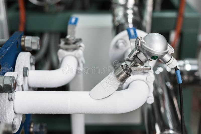 The Temperature Sensor is Installed in the Radiator Hose. Stock Photo ...
