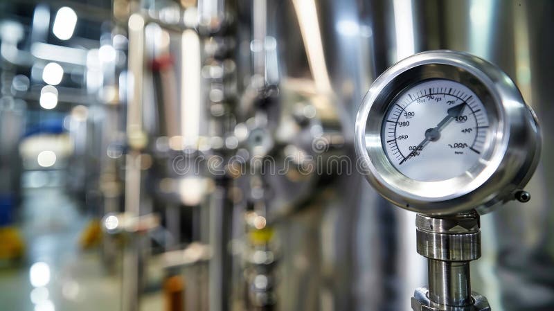 A Temperature Sensor, Mounted on a Pipe, Measures the Heat within a ...