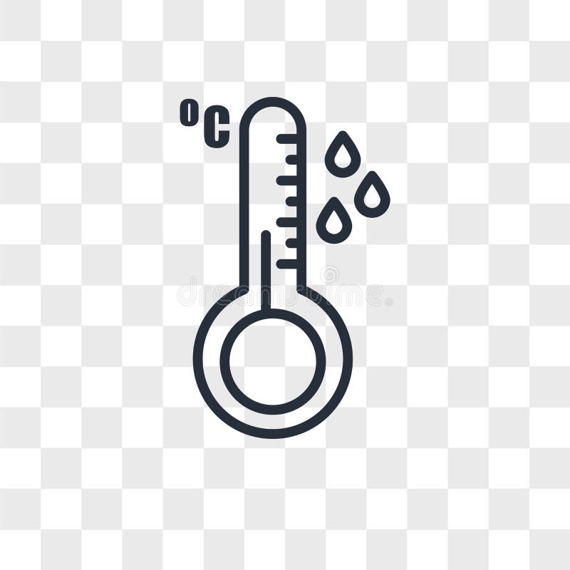 Temperature Sensor Vector Icon Isolated on Transparent Background ...