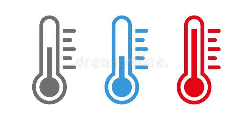 Temperature Symbol Set stock vector. Illustration of fahrenheit - 158674209