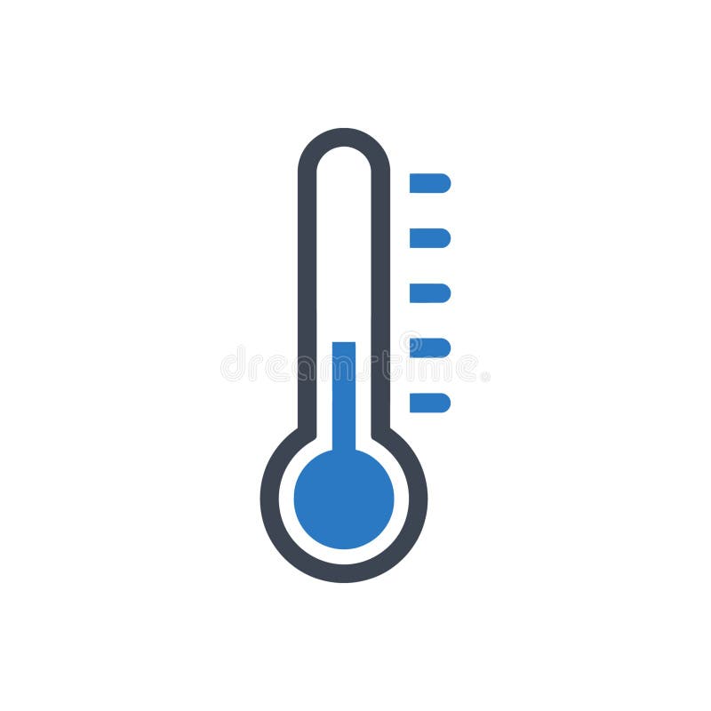Temperature Thermometer Icon Stock Vector - Illustration of scale ...