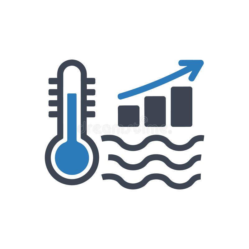 Temperature Trend Icon stock vector. Illustration of data - 361910872