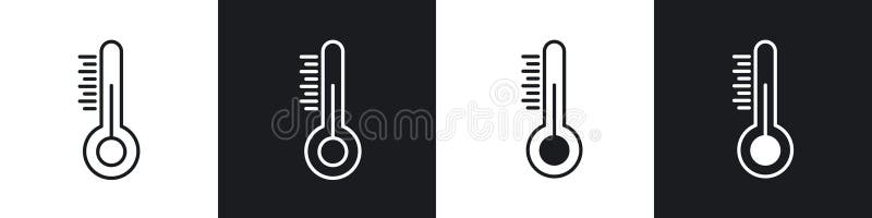 Temperature vecor icon set stock vector. Illustration of temperature ...