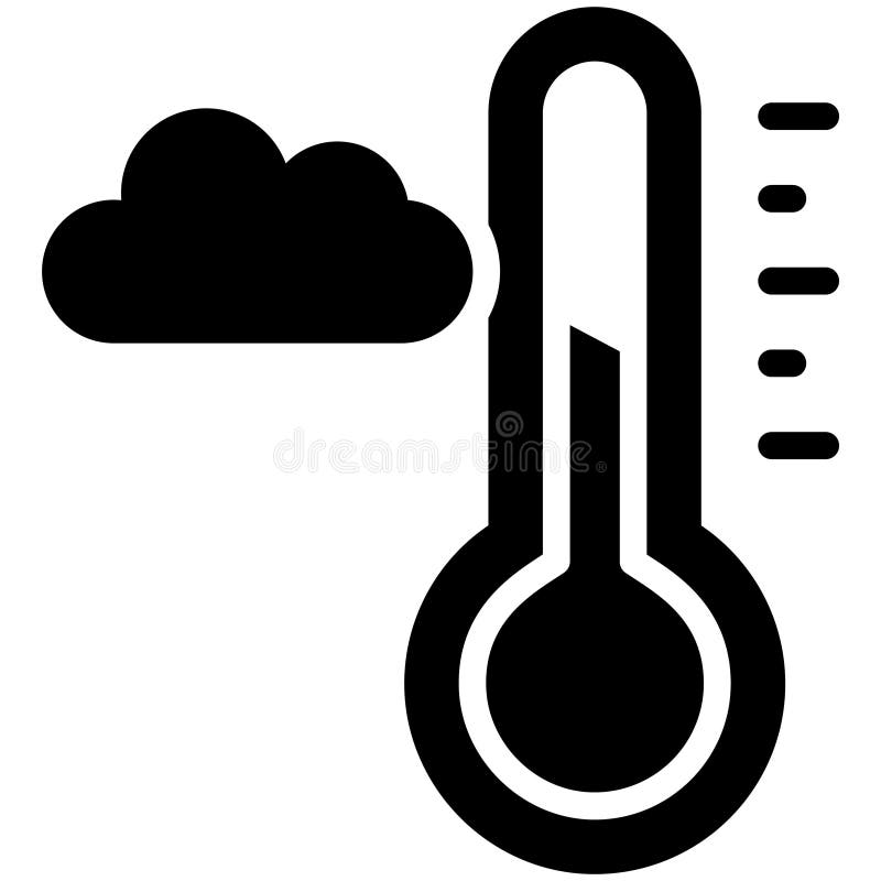 Temperature Vector Glyph Icon. Modern Glyph Symbols. Collection of ...