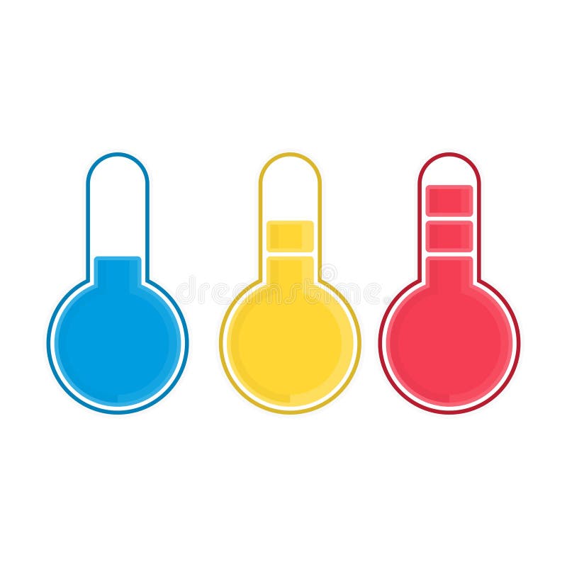 Temperature vector icons. stock vector. Illustration of coldness ...