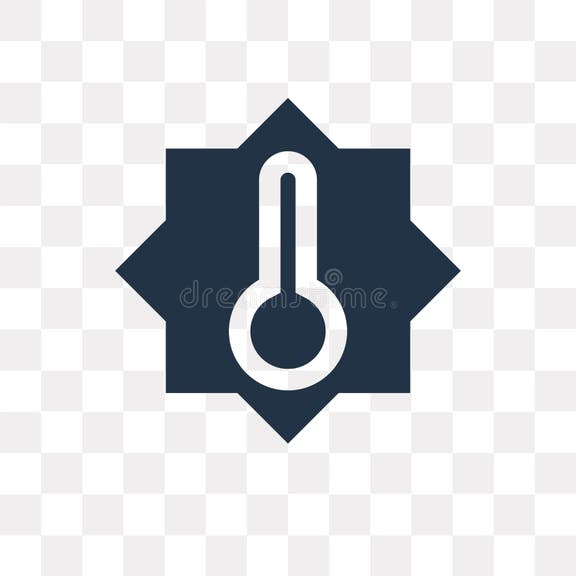 Temperatures Vector Icon Isolated on Transparent Background ...