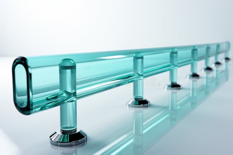 Glass Railing Set Vector Design Illustration Isolated on White ...