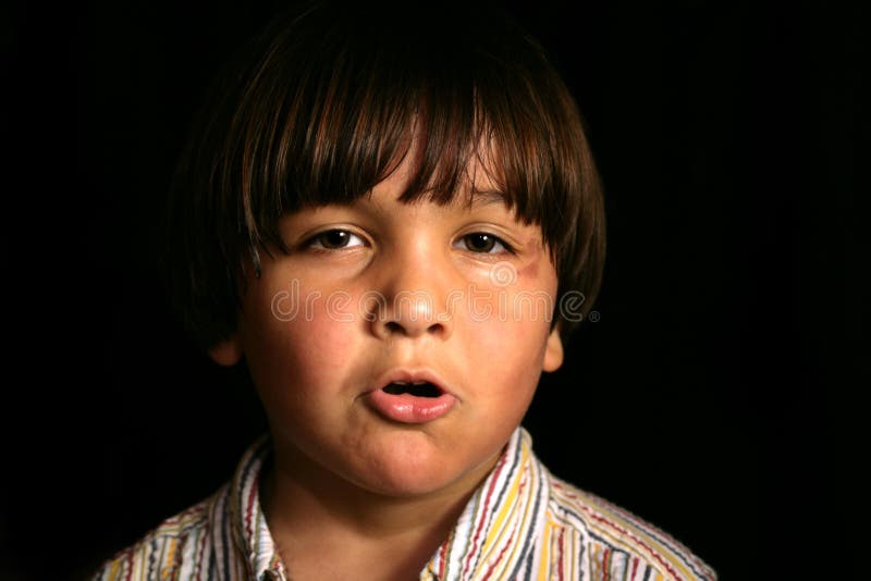 Bad Tempered Little Baby Girl in Grey Sweater Stock Photo - Image of ...