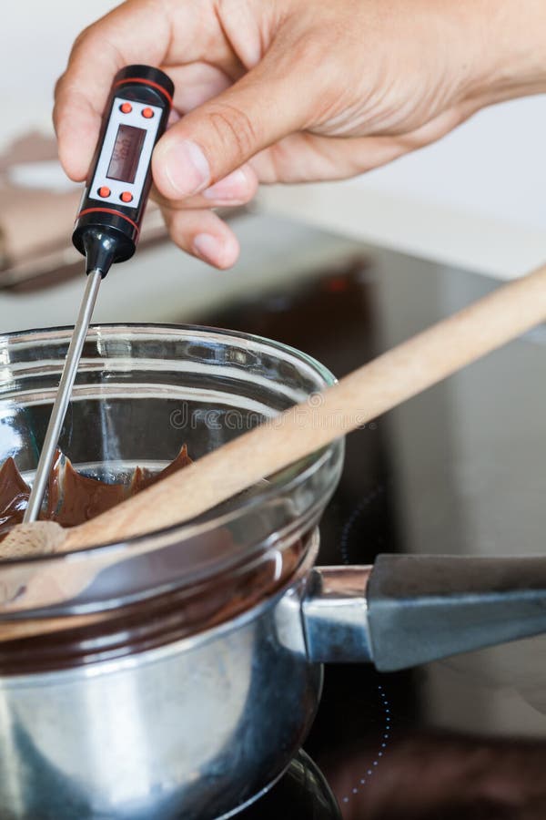 Tempering Chocolate stock photo. Image of homemade, food - 65975390