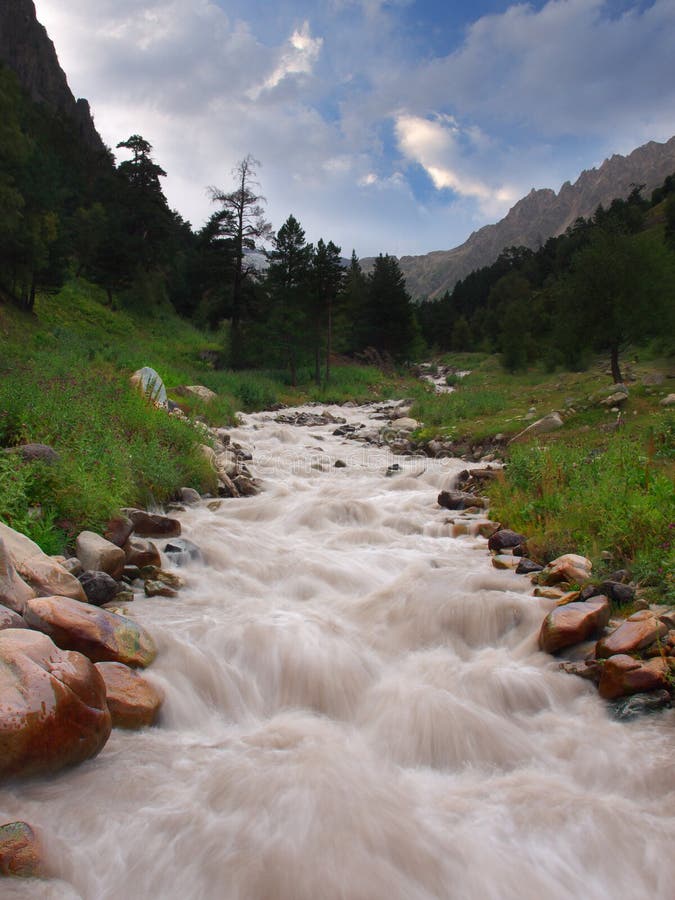 Tempestuous river stock image. Image of rock, landscape - 16716817