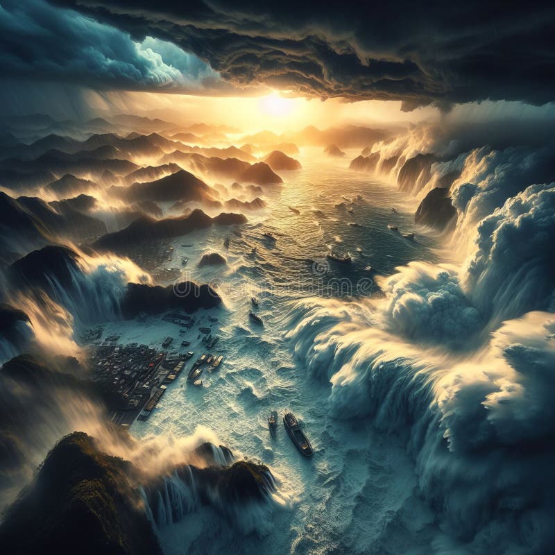 105 2. Tempestuous Typhoon - a Massive Tropical Stormn Stock Photo ...