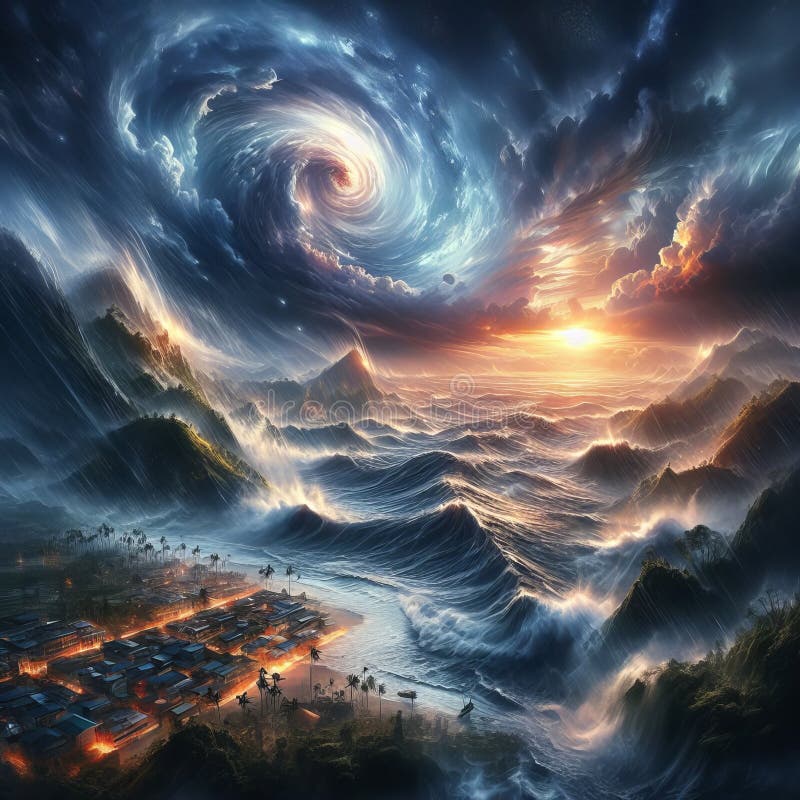 88 2. Tempestuous Typhoon - a Massive Tropical Storm S Stock Photo ...