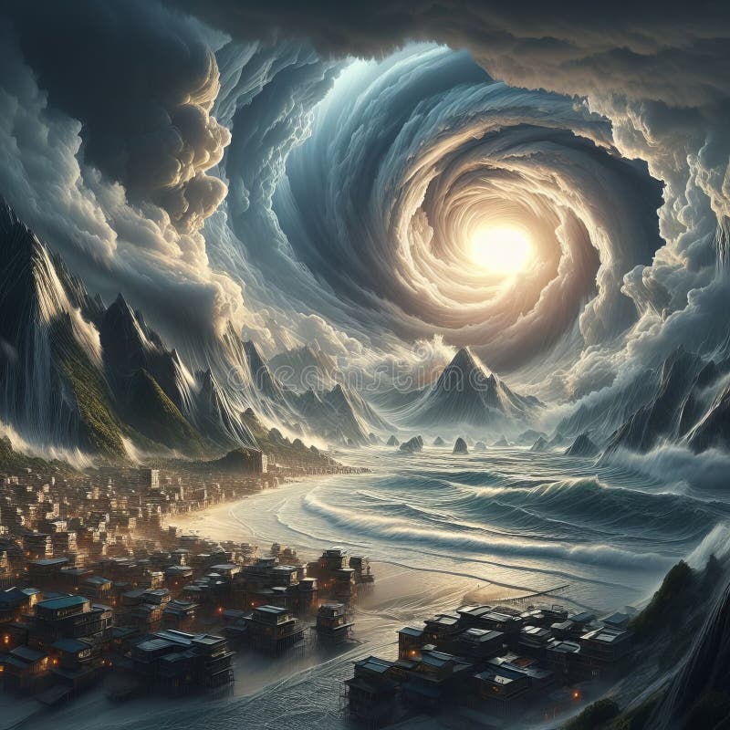 90 2. Tempestuous Typhoon - a Massive Tropical Storm S Stock Image ...