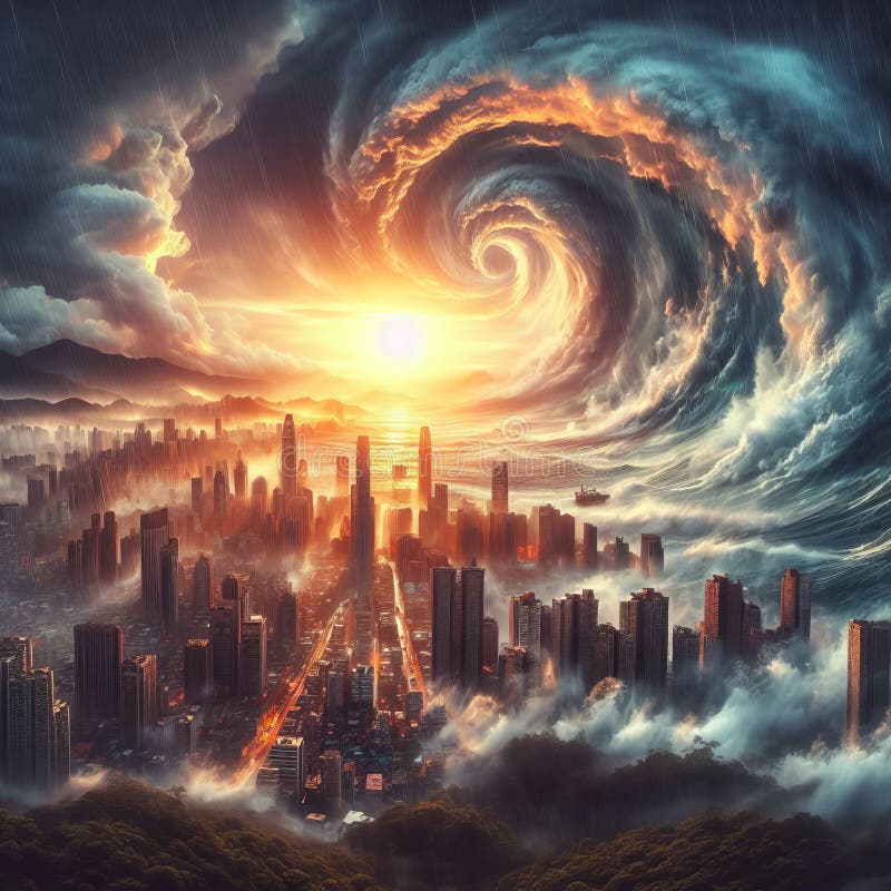 95 2. Tempestuous Typhoon - a Massive Tropical Storm S Stock Photo ...