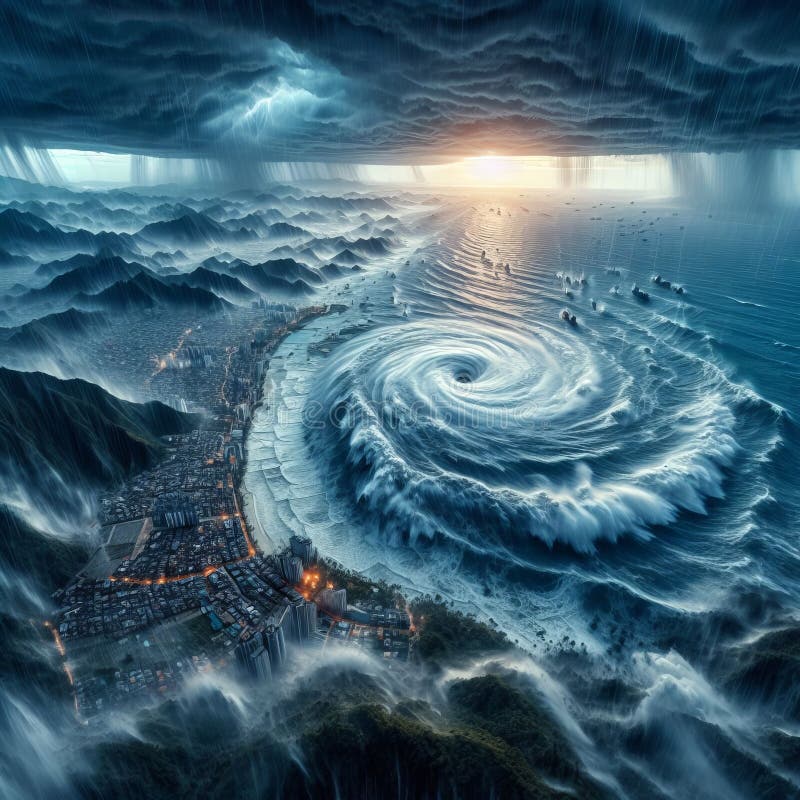 99 2. Tempestuous Typhoon - a Massive Tropical Storm S Stock Photo ...