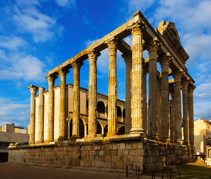Tempiale Di Diana Merida, Spagna Fotografia Stock - Immagine di ...