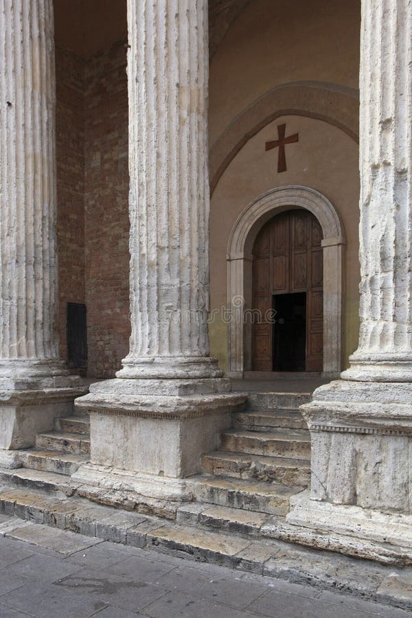 Tempio Di Minerva and Ancient Ruins in Assisi Stock Image - Image of ...