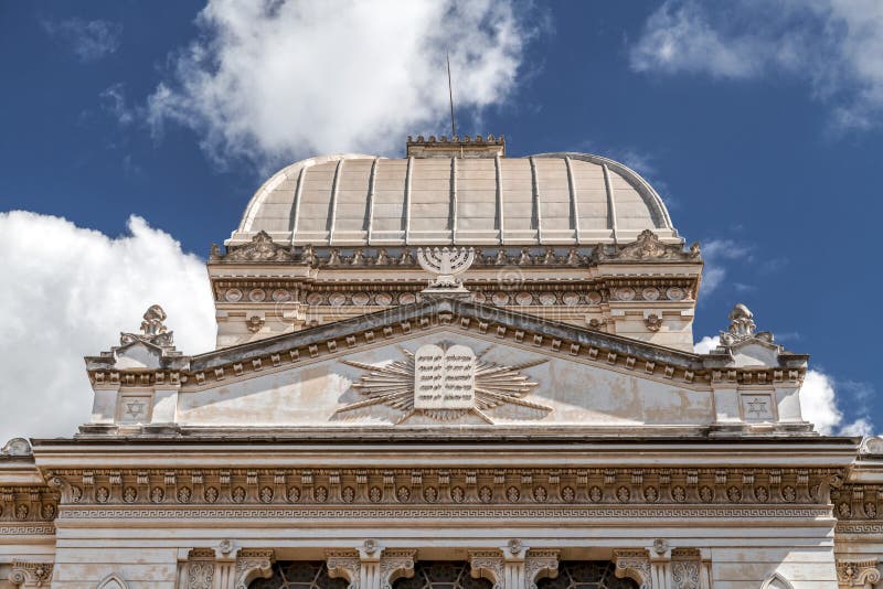 The Great Synagogue of Rome Stock Photo - Image of ancient, beautiful ...
