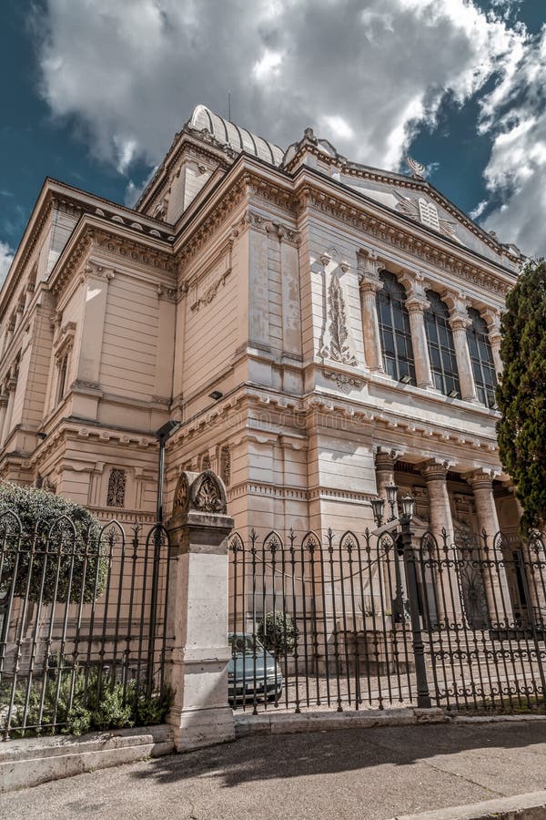The Great Synagogue of Rome Stock Photo - Image of exterior, italy ...