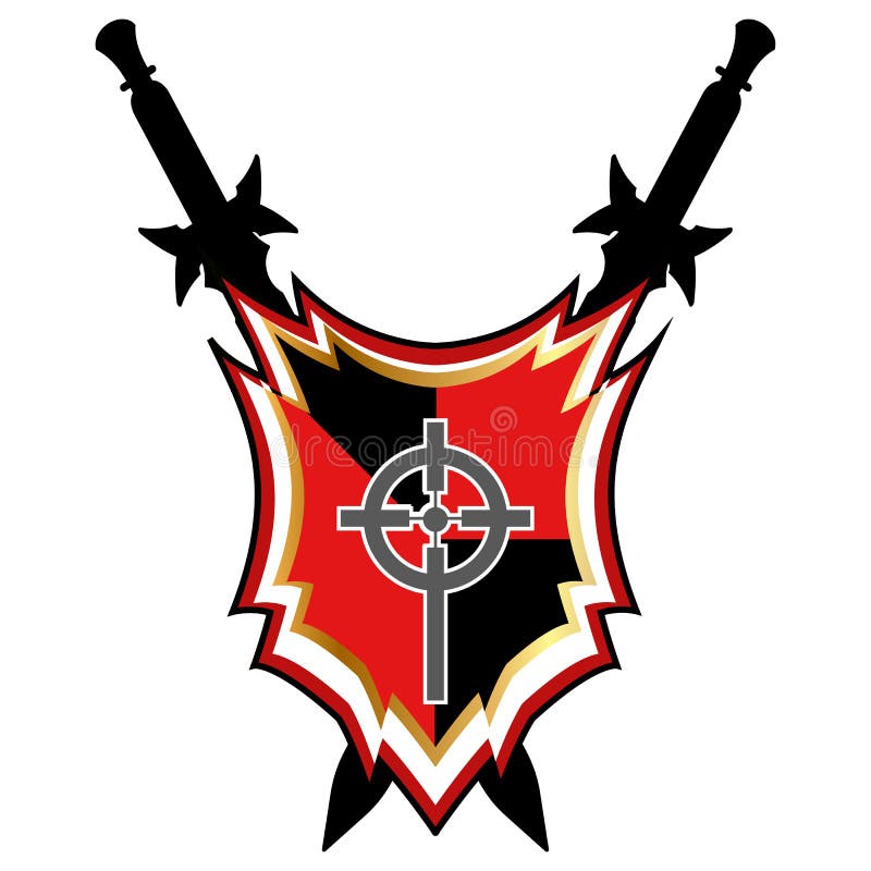 Templar Shield icon. stock illustration. Illustration of battle - 119694723