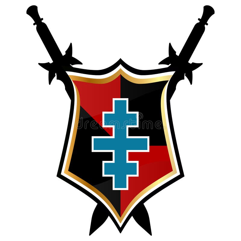 Templar Shield Vector Icon. Stock Vector - Illustration of culture ...