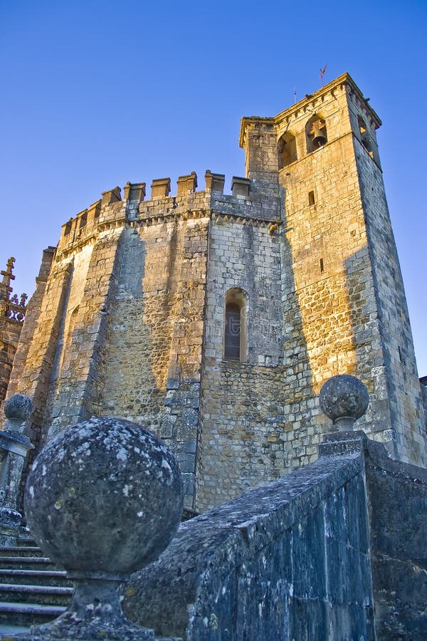 Moon over Castle tower stock image. Image of conical, arched - 4490823