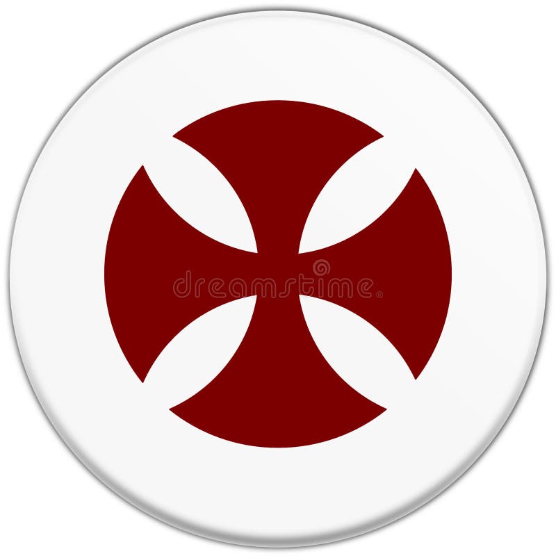 Templar Cross Red stock illustration. Illustration of text - 341702918