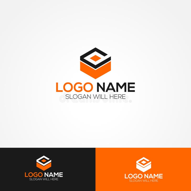 Cube Logo Design Template stock vector. Illustration of modern - 143186349