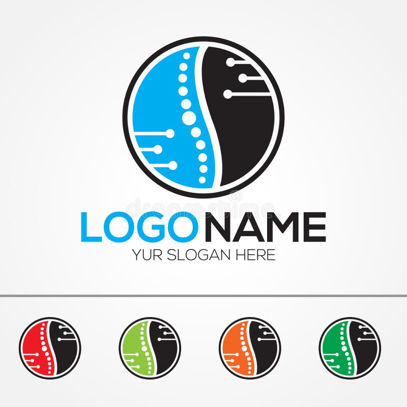 Back Bone Logo Design Template for Medical Company Stock Vector ...