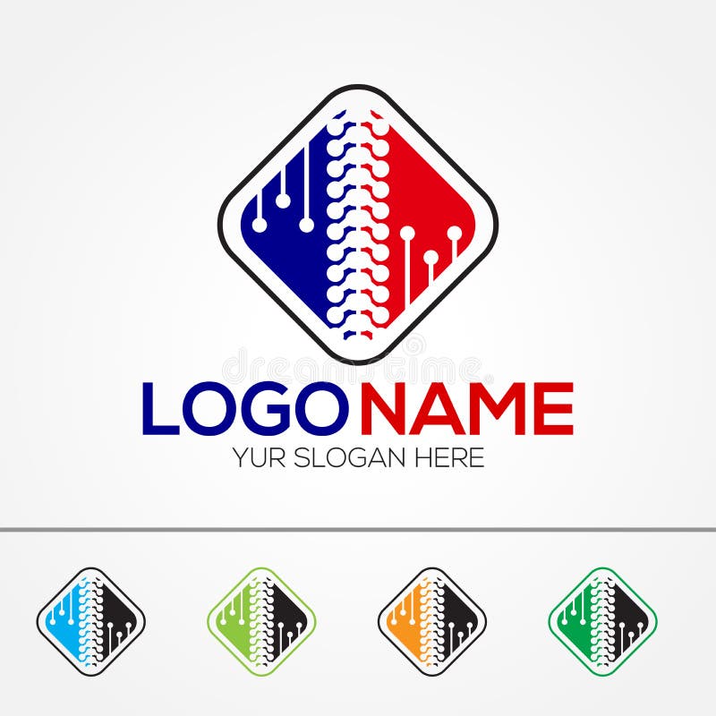 Back Bone Logo Design Template Stock Vector - Illustration of identity ...