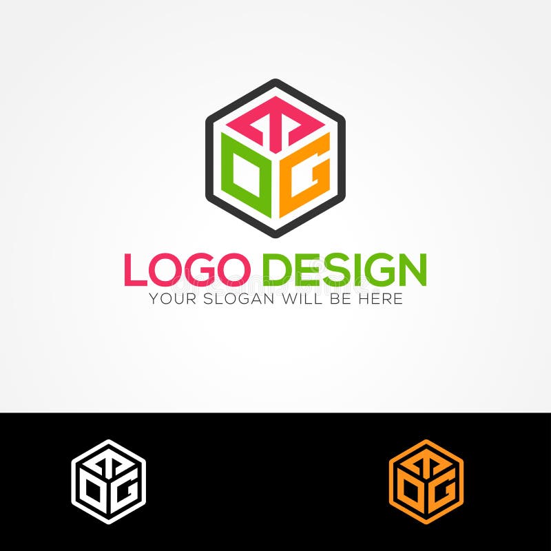 Letter SCS Cube Logo Design Stock Illustration - Illustration of ...