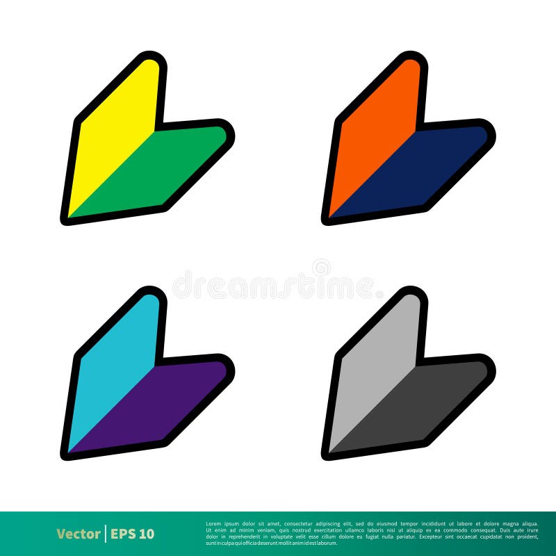 Shoshinsha, Drive Learning Sign Icon Vector Logo Template Illustration ...