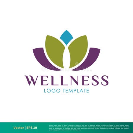 Wellness Vector Logo Design Template Stock Illustrations – 43,281 ...