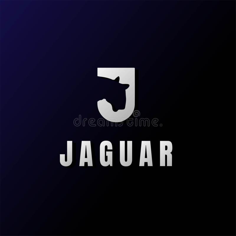Initial Letter J Jaguar Leopard Tiger Cheetah Logo Design Vector Stock ...