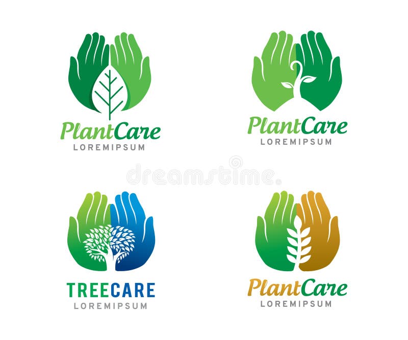 Plant Care Logo Symbol or Icon Template Stock Vector - Illustration of ...