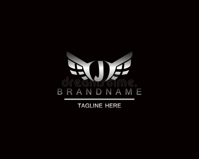 Letter J Wing Logo Design Concept Template Vector Stock Vector ...