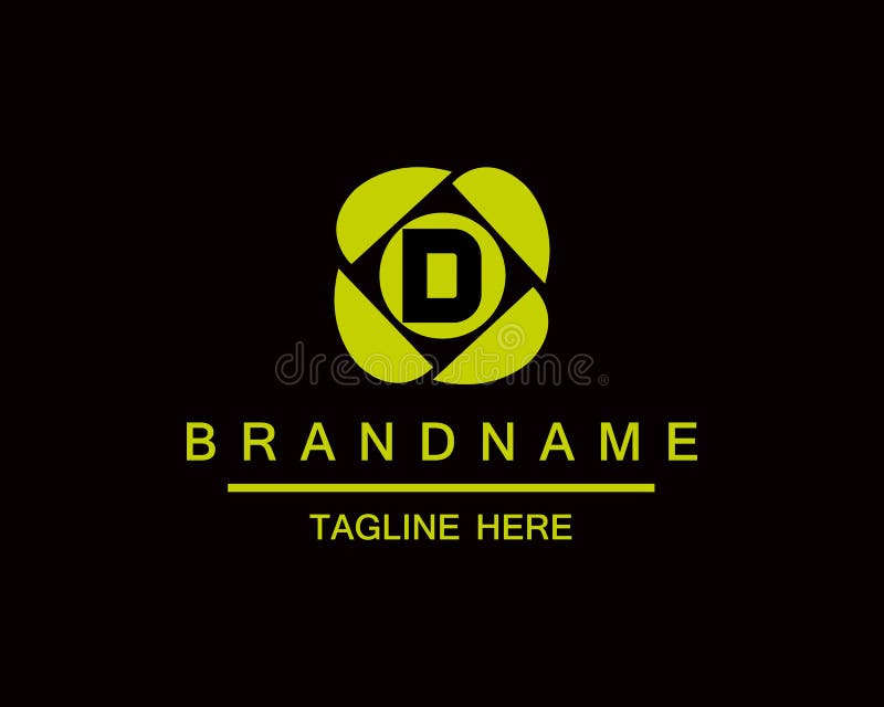 Camera Lens and Letter D Logo Design Template Vector Stock Vector ...