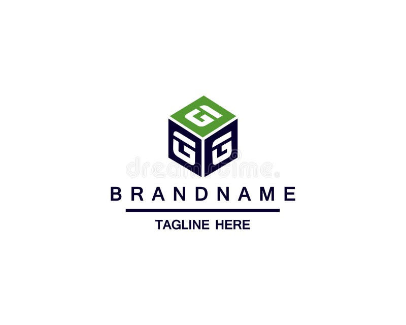 Triple Letter G in Hexagonal Box Shape. Business Logo Stock Vector ...