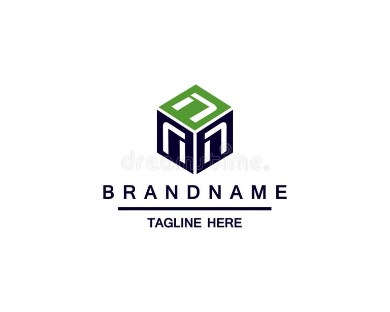 Letter N Cube Logo Suitable for Company Theme Stock Vector ...