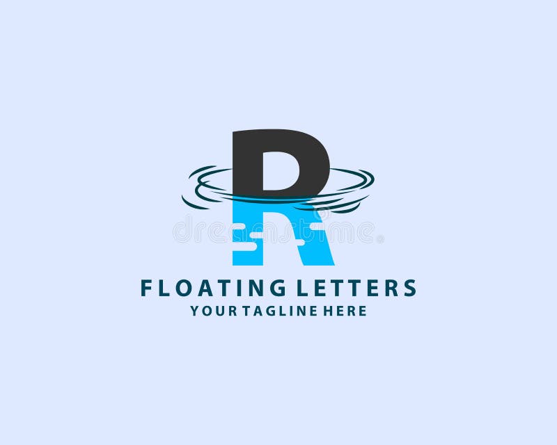 Letter R Water Wave Logo Design Vector Icon Graphic Emblem Illustration ...