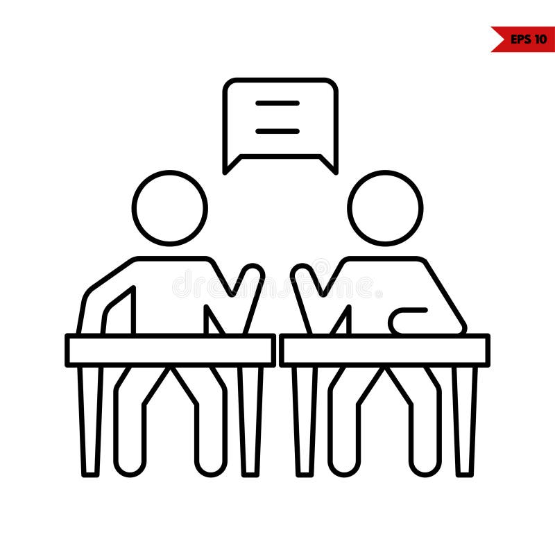 Two Students Talking Stock Illustrations – 227 Two Students Talking ...