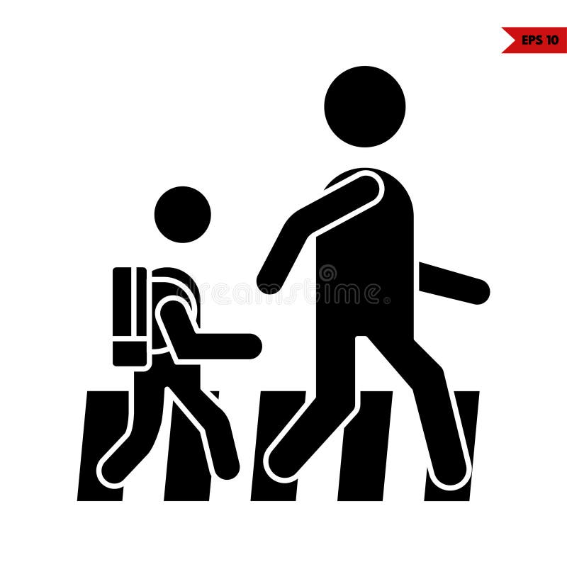 Illustration of Student Glyph Icon Stock Vector - Illustration of ...