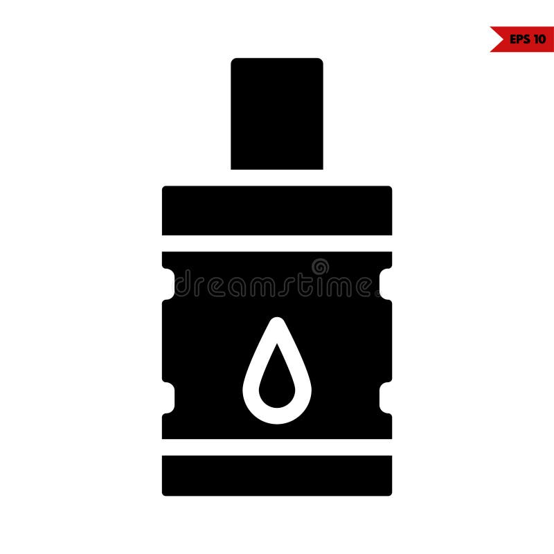 Illustration of Liquid Drug Glyph Icon Stock Vector - Illustration of ...