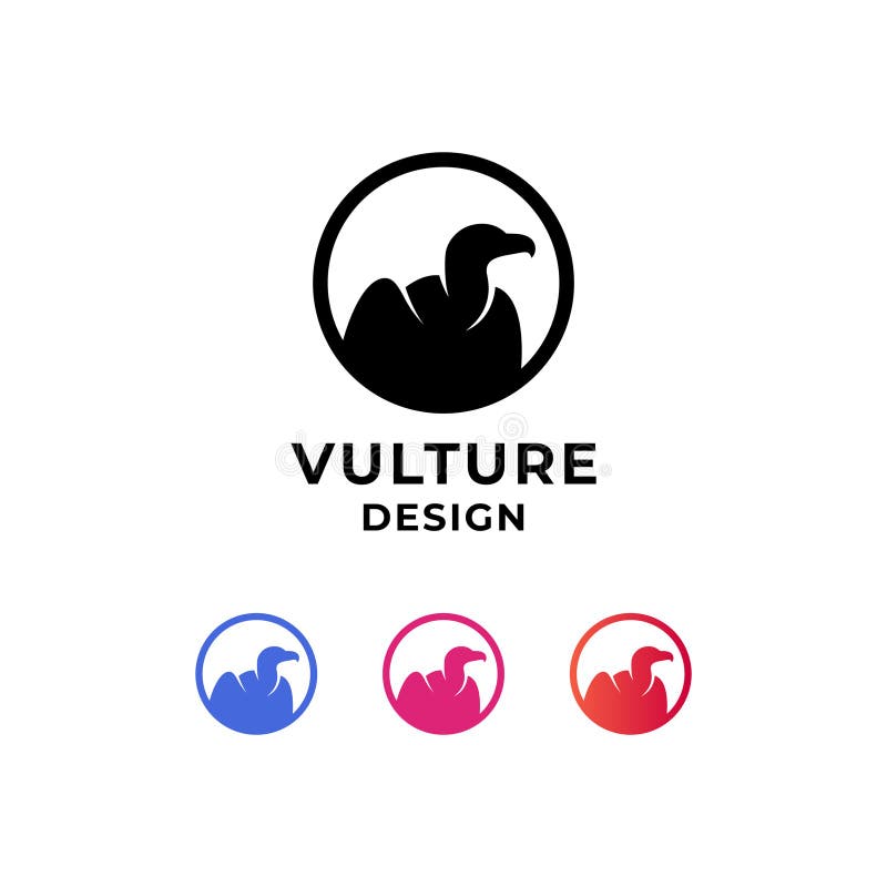 Modern Elegant Vulture Design Head Logo Design Concept-01 Stock Vector ...