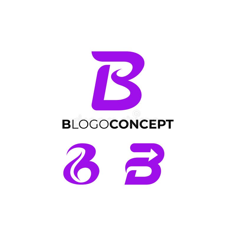 Vector Set of Creative Abstract Initial Letter B Vector Template Logo ...