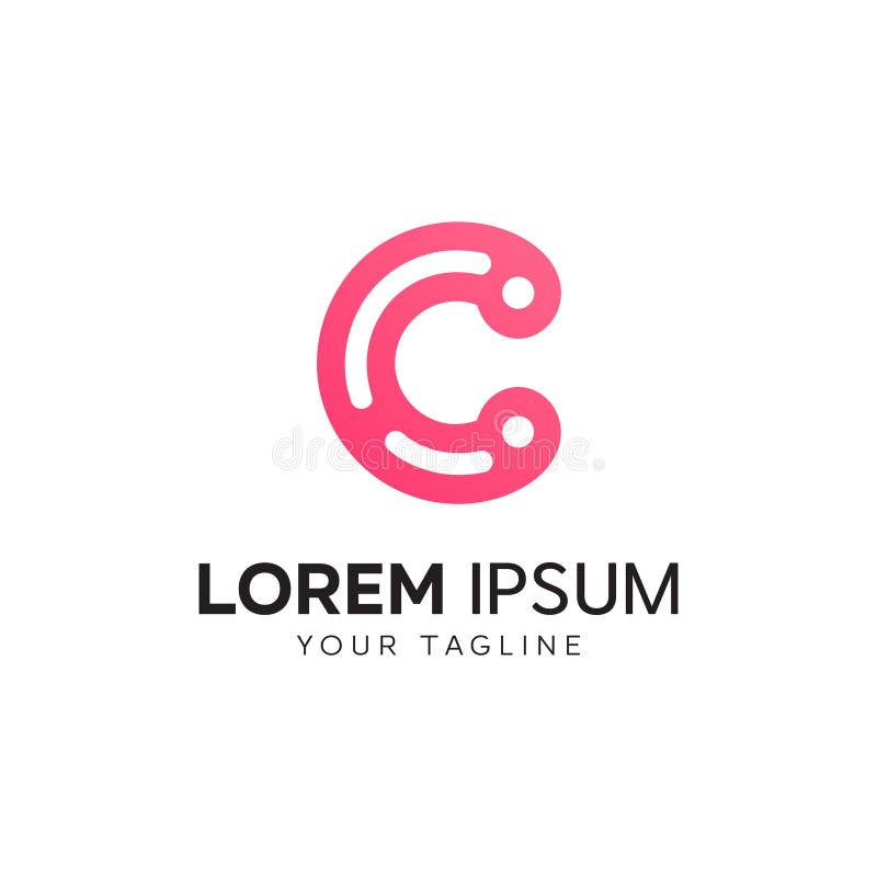 Letter C Logo Design Template Vector Illustration Stock Vector ...