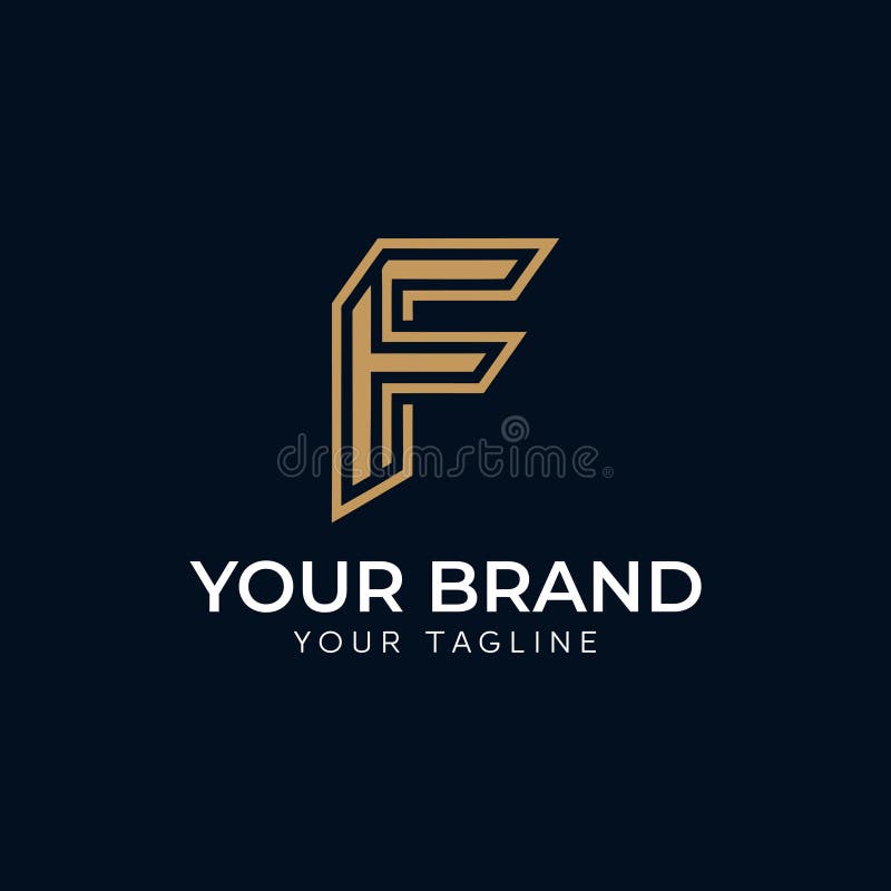 Creative and Elegant Letter F Logo Design Template Stock Vector ...