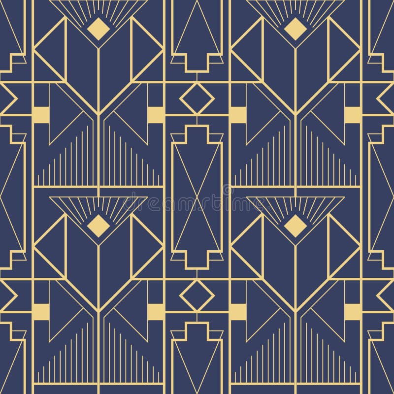 Art Deco Blue and White Texture.geometric Pattern Background. Stock ...