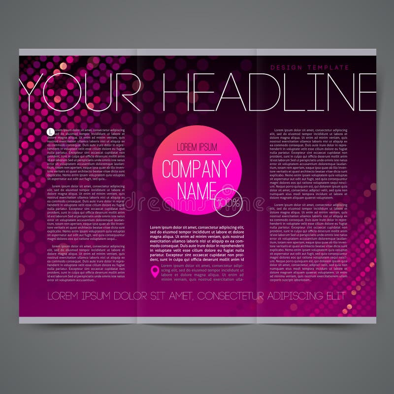 Abstract Page Layout Design Template for Presentation Stock Vector ...