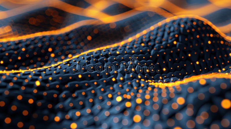 A Template with an Abstract Pattern of Pixels and Digital Elements ...